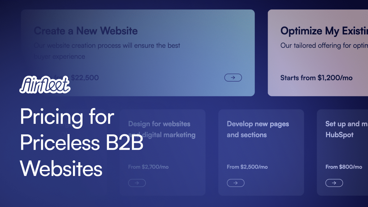 Development Pricing - Airfleet